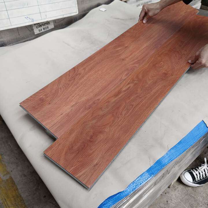 [PROMOSI] (1 CARTON) 3.7mm SPC Flooring - Etron Hackberry | Lantai SPC ...