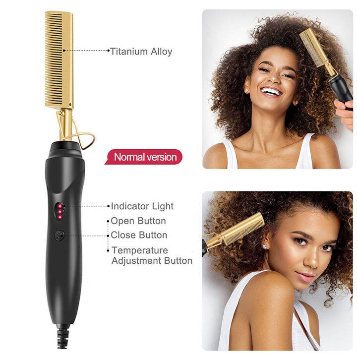 SN-168 Professional Hair Straightener For Men Woman Electric Heating ...