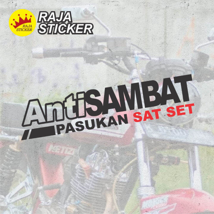 Stiker anti sambat 12 cm | Lazada Indonesia