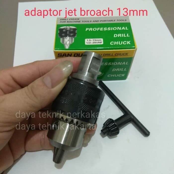 adaptor jet broach 13mm - sambungan kepala bor magnet jet broach 13mm ...