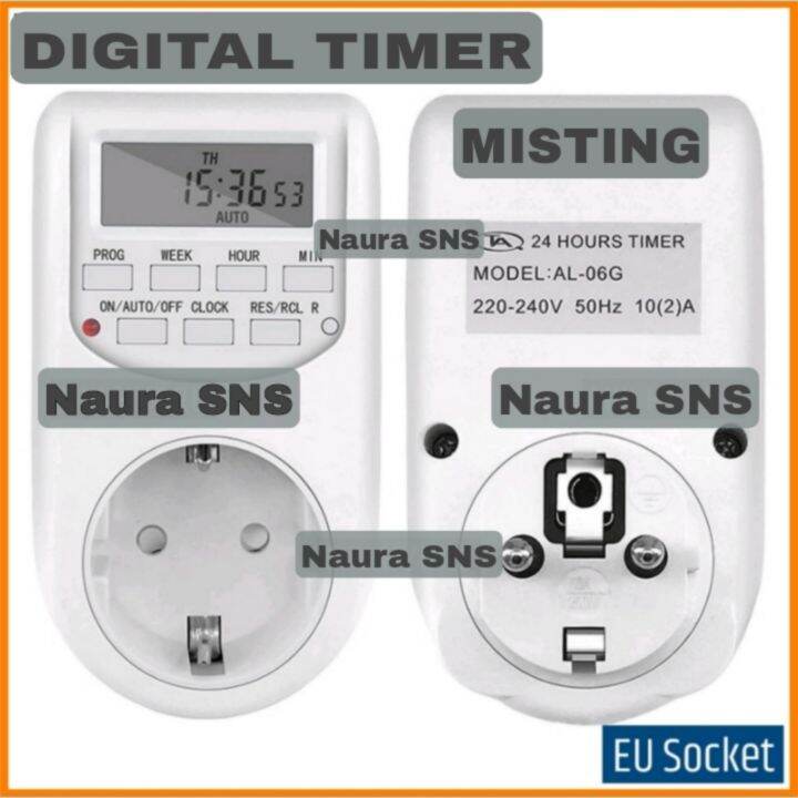 Program Timer Digital Switch Stop Kontak 16 Program On Of / Timer ...