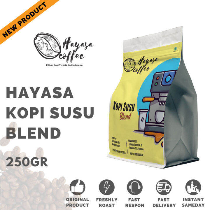 250gr - Hayasa Kopi Susu Blend | Lazada Indonesia
