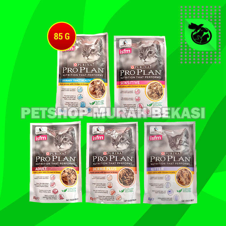Makanan Kucing Basah Pro Plan Wet 85gr Cat Food ProPlan Pouch Sachet ...