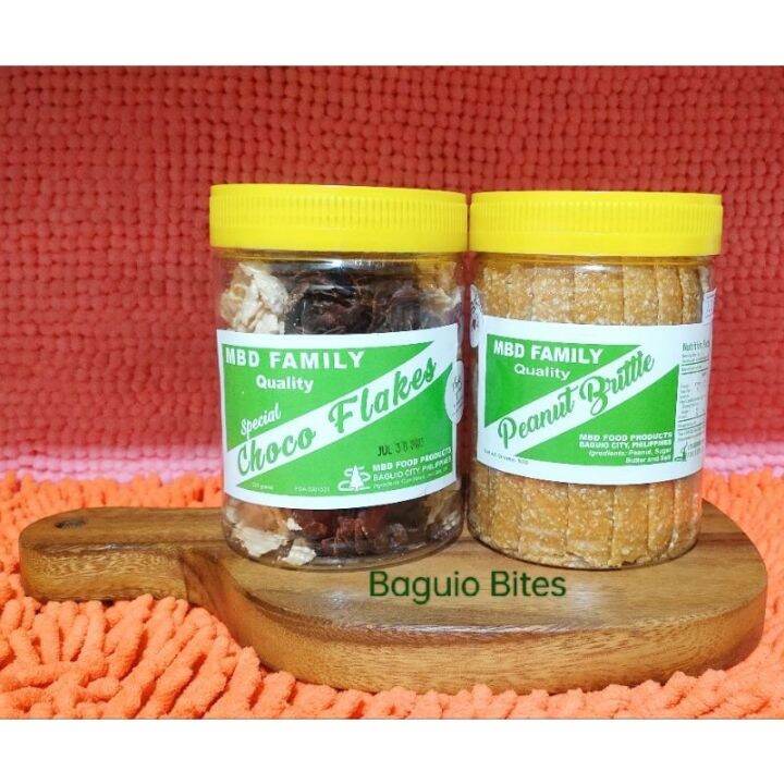 Baguio Family Peanut Brittle / Choco Flakes (crushed peanuts) Puffed ...