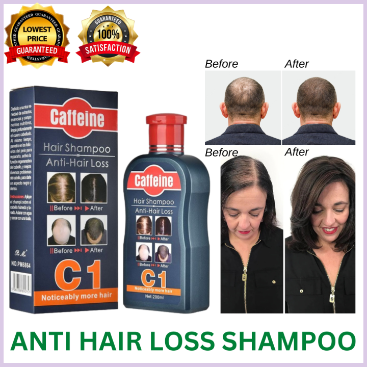 100% Authentic Caffeine Hair Thick C1 Anti Hair Loss Shampoo Hair ...