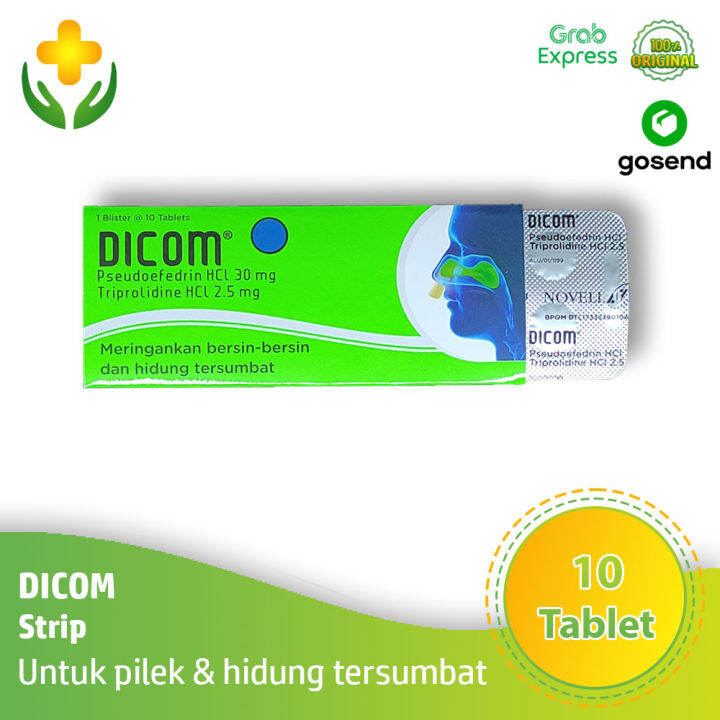 Dicom 10 Tablet Obat Pilek Hidung Tersumbat | Lazada Indonesia