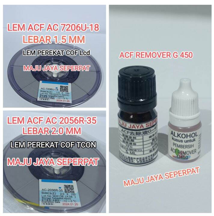 lem acf ac 7206 untuk merekatkan cof ke jalur kaca lcd / Mata Solder T ACF BONDING / ACF REMOVER ...
