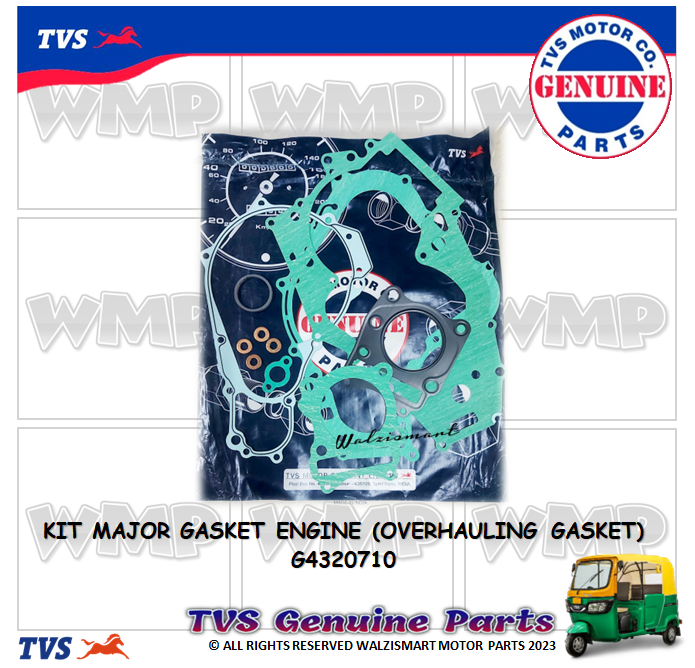 Kit Major Gasket Engine/Overhauling Gasket (G4320710) TVS King Genuine ...