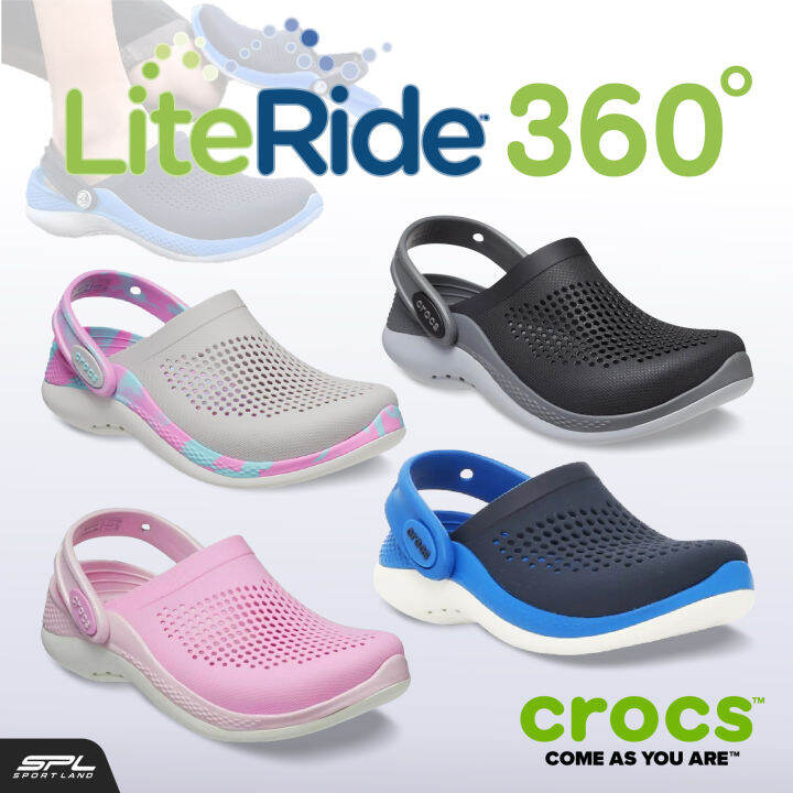 Crocs Collection รองเท้าแตะ รองเท้าแบบสวม สำหรับเด็ก Literide 360 Clog ...