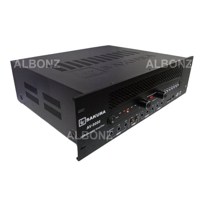 Sakura AV-9000 (1800W x 2)(ORIGINAL) USB Karaoke Amplifier | Lazada PH