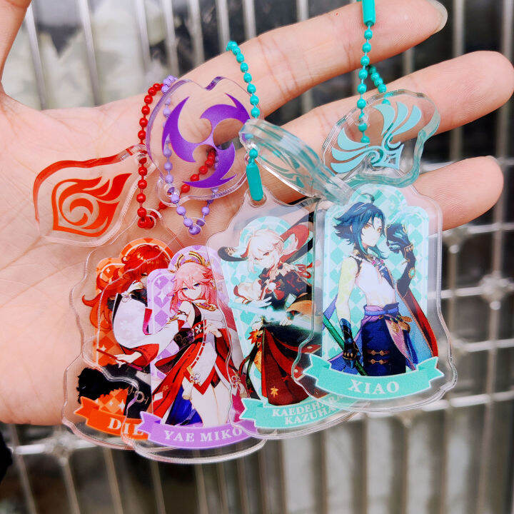 Genshin Impact Raiden Sho Tartaglia Morax New Laminated Acrylic ...