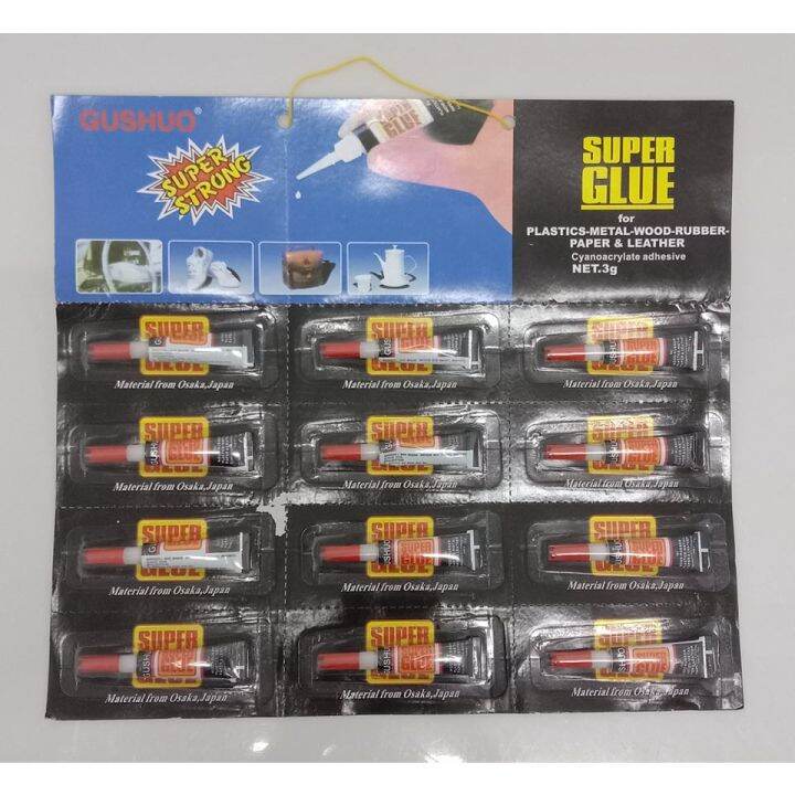 √COD Black and yellow tube of glue super adhesive and moment paste for ...