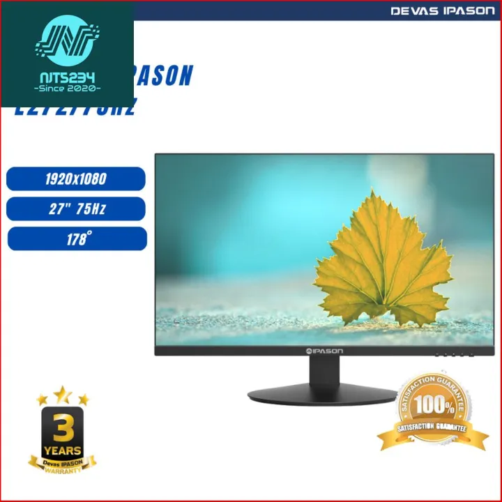 จัดโปรให้แล้ว-โปรฯต่อเนื่องกันเลย IPASON Monitor รุ่น E272 27" FHD / 75 Hz รับประกัน 3 ปี โดย ...