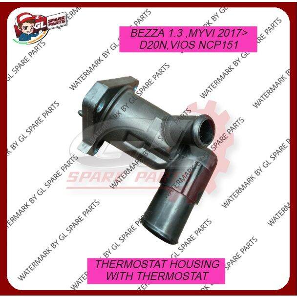 THERMOSTAT HOUSING (WITH THERMOSTAT) PERODUA BEZZA 1.3 MYVI 2017> D20N ...