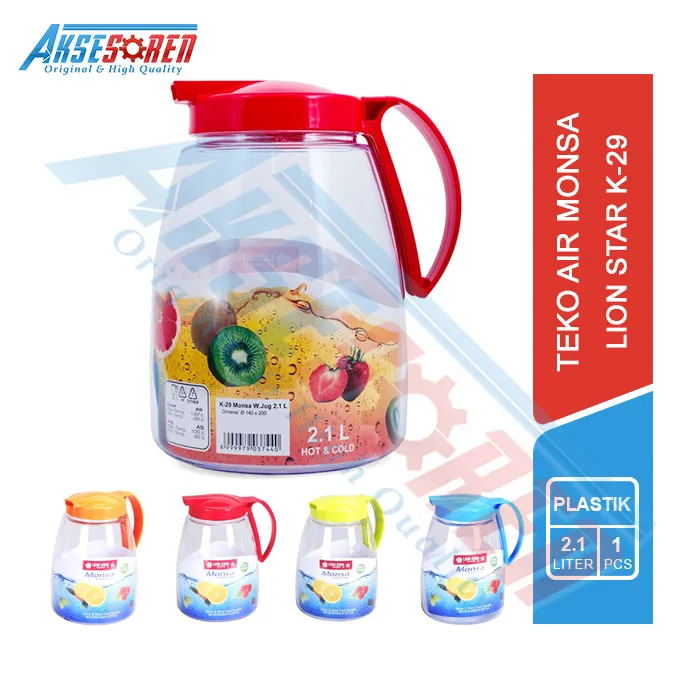 Teko Air Minum Monsa Lion Star [K-29/2.1 Liter] / Water Jug Plastic / Tempat Air Minum / Teko ...
