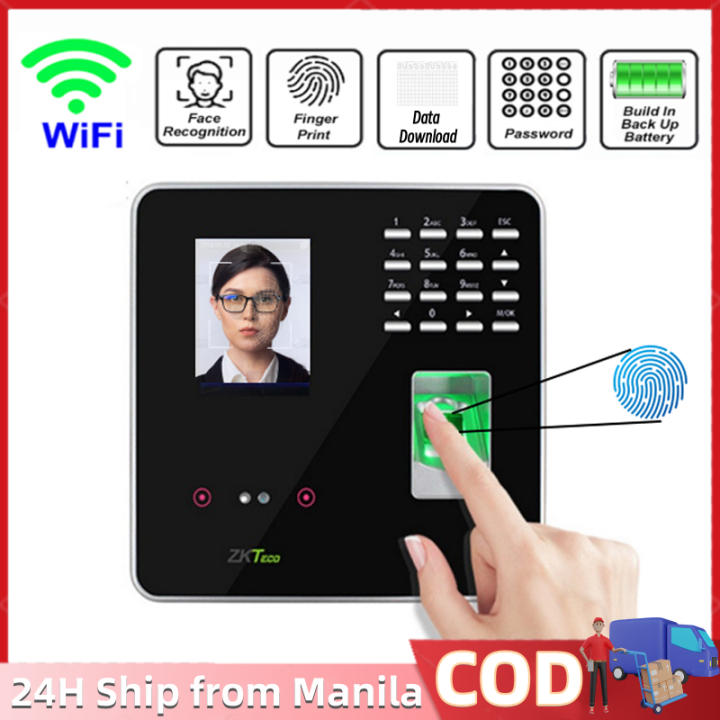 Zkteco Attendance Machine Face Time Clock Face Recognition Time Attendance Simple Door Access ...