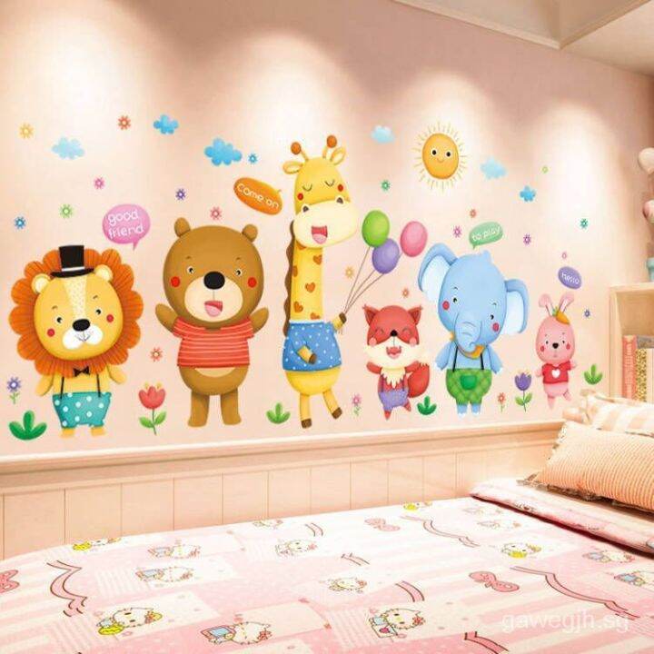 Children's Wall Cartoon Wall Baby Baby Children's Room Kindergarten ...