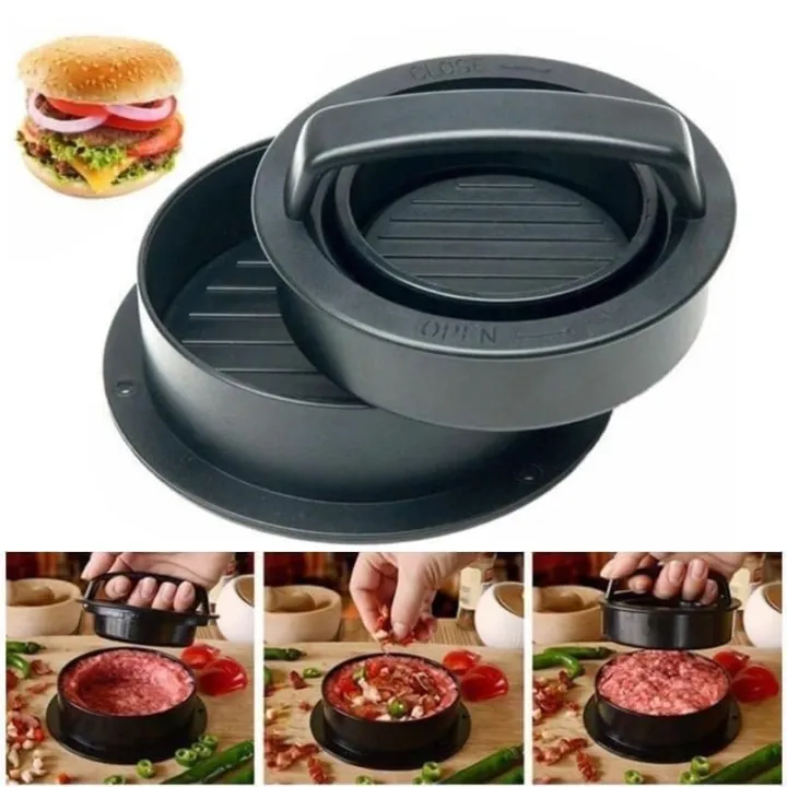 Non-Stick Beef Slider Burger Hamburger Press Maker Patty Mold Meat ...