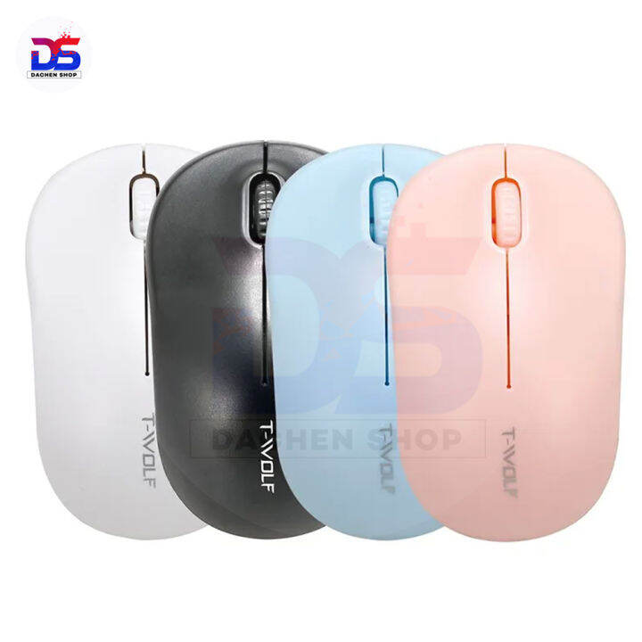 Dachen T-Wolf Q4 Wireless Mouse Flat Gaming Mouse Connection Mouse Home ...