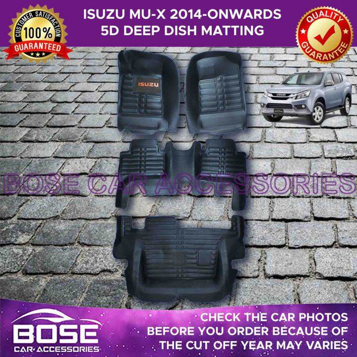 5D Black Deep Dish for Isuzu MUX MU-X 2014 2015 2016 2017 2018 2019 ...