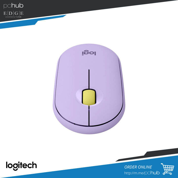 Logitech Pebble M350, wireless mouse, BT, lavender, pn: 910-006666 ...