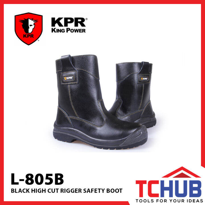 KPR L-805B Black High Cut Rigger Safety Boot | Lazada Singapore