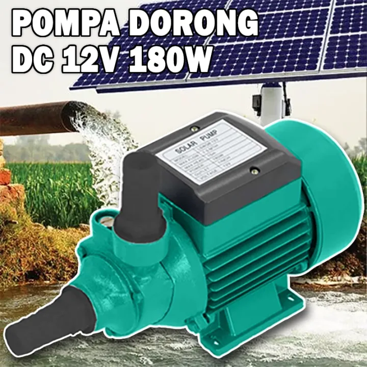 Pompa Air DC Pertanian Pompa Solar Tenaga Matahari 180W Pompa Kebun 12V ...