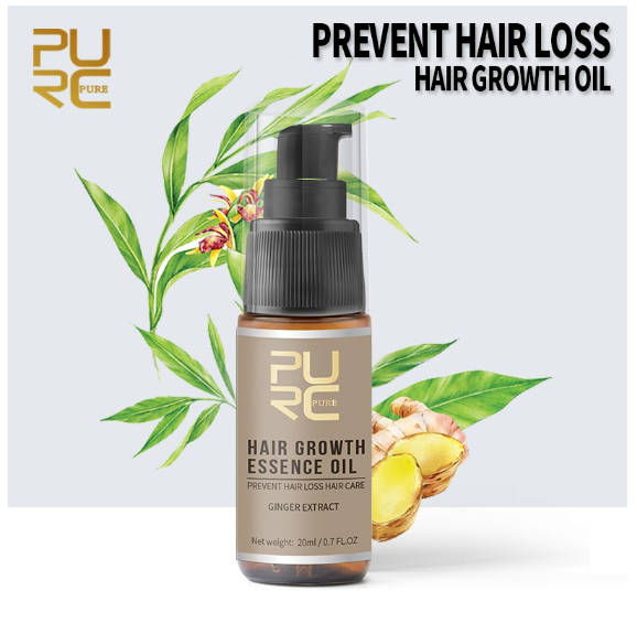 Purc Men Women Hair Growth Essence Oil Fast Growth Hair Serum Natural