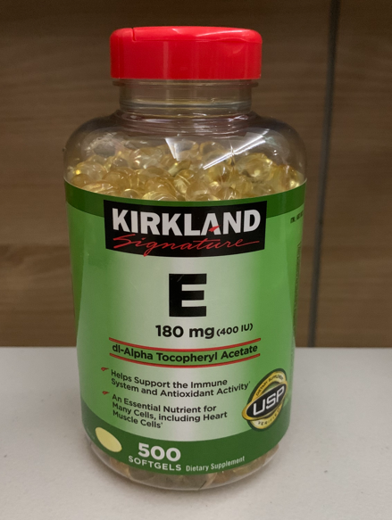 Kirkland Vitamin E 400 IU 500 tablets | Lazada PH