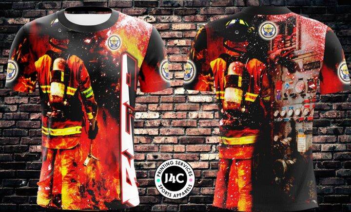 BUREAU OF FIRE PROTECTION BFP FULL SUBLIMATION SHIRT A | Lazada PH