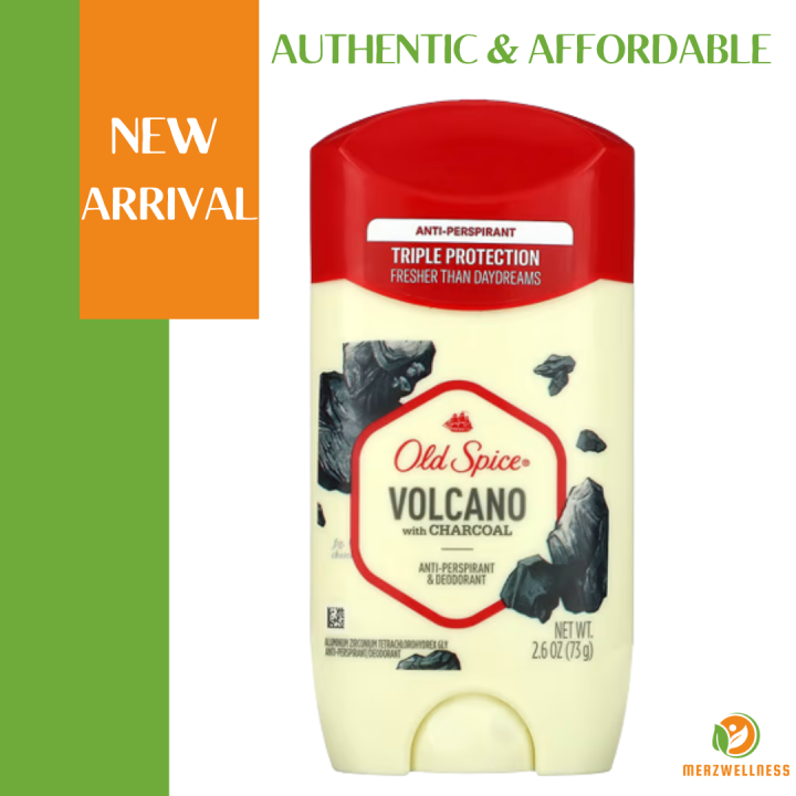 Old Spice, Anti-Perspirant & Deodorant, Volcano with Charcoal, 2.6 oz ...