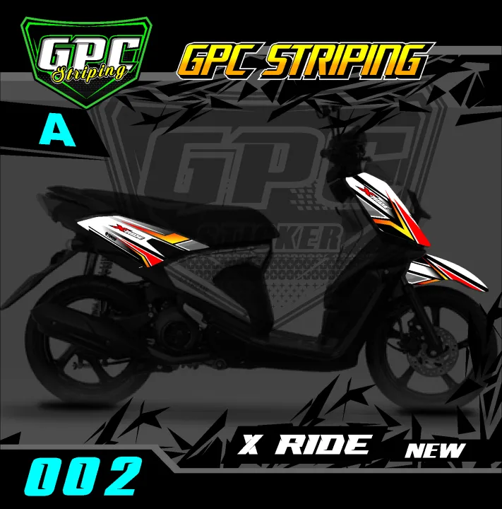 Sticker Striping Yamaha X RIDE NEW 125 002- Sticker Variasi List Motor ...