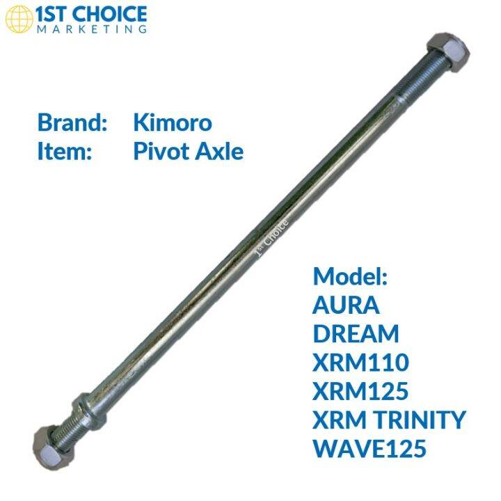 KIMORO Pivot Axle / Pivot Shaft / Swing Arm AURA DREAM SYM XRM110 ...
