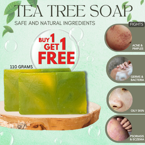 GranGuard Tea Tree Soap, Acne and Pimple Remover, Anti Bacteria ...
