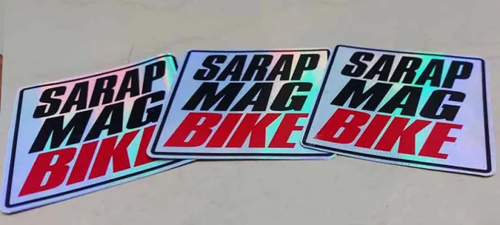 SARAP MAG BIKE SMB hologram waterproof sticker | Lazada PH