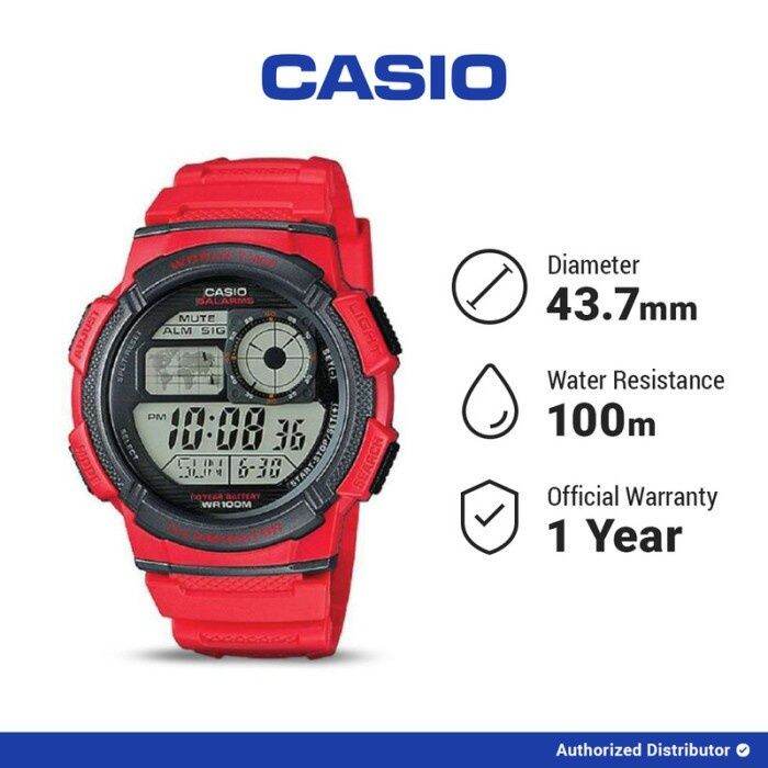 Casio Original AE-1000W-4AVDF Jam Tangan Pria Digital Waterproof | Lazada Indonesia