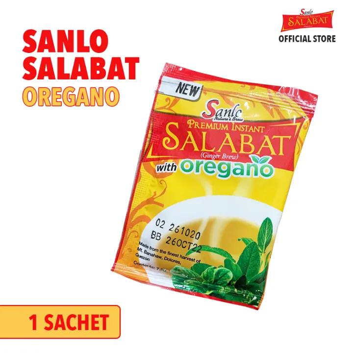 Sanlo Salabat Premium Instant Ginger Tea - OREGANO Flavor Sachet (7.5g ...