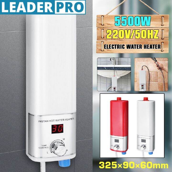 Electric Water Heater Mini Instant Tankless Water Heater Shower Bathroom Kitchen Water Heater ...