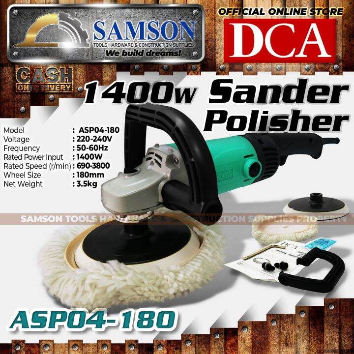 DCA 1400W Sander Polisher (ASP04-180) *SAMSON TOOLS* | Lazada PH