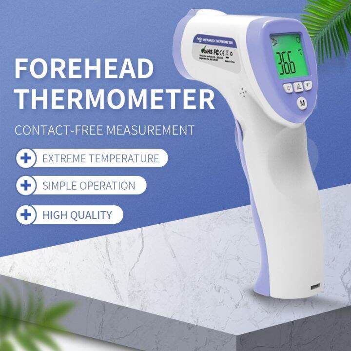 Digital Infrared Forehead Body Temperature Thermometer for Adults and ...