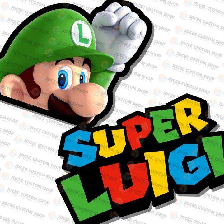 AQUAFLASK PEEKER STICKERS Super Mario Bros. Luigi | Character ...