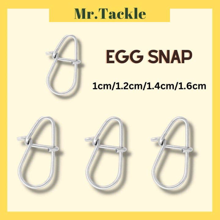 【MR.T】 Egg Snap Swivel Snap Kekili Pin Casting Gewang Snap Connector Lure Connector Fishing ...