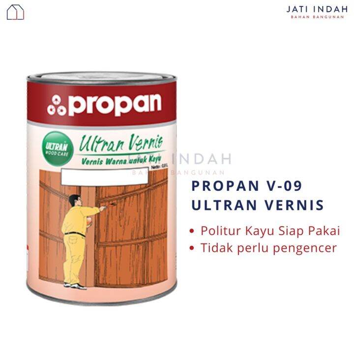 Politur PROPAN ULTRAN VERNIS PEWARNA KAYU 0.8 Liter Siap Pakai Solvent ...