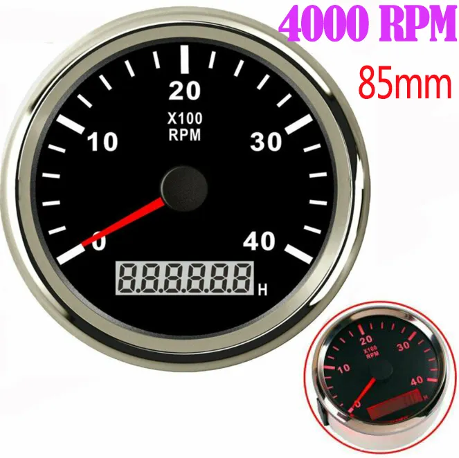 【Price dropped ! ! !】85mm Marine 3000-8000 RPM Tachometer Gauge ...
