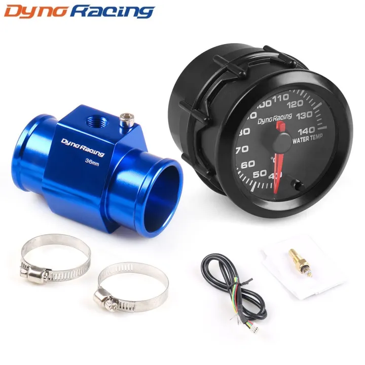 Dynoracing 2'' 52MM Car 7 Colors Led Water Temperature Gauge 40-140 Celsius High Speed With 36mm ...