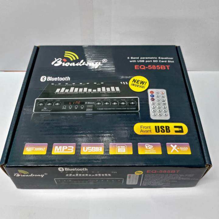 Eq 585bt Broadway 5 Band Parametric Equalizer With Usb Port Sd Card Slot With Bluetooth Lazada Ph