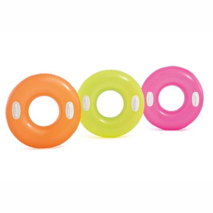 INTEX 59258 Hi Gloss Tubes 76cm / Pelampung Renang Bulat with Handle ...