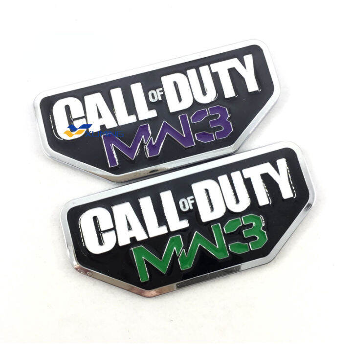 xuming 1 x Metal CALL OF DUTY MW3 Logo Car Auto Decorative Emblem ...