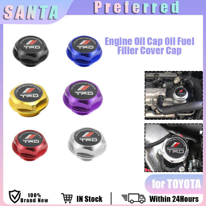 TRD Car Racing Modified Engine Oil Cap for Toyota Car Models Aluminium ...
