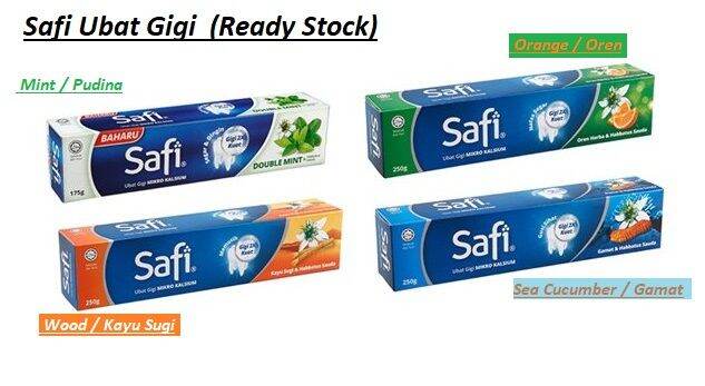{Ready Stock} Safi Toothpaste Ubat Gigi Kayu Sugi / Gamat / Oren Herba ...